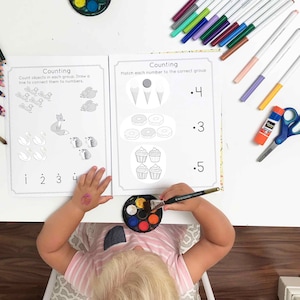 Preschool Counting Worksheets / Printable Pdf / Counting / More or Less ...