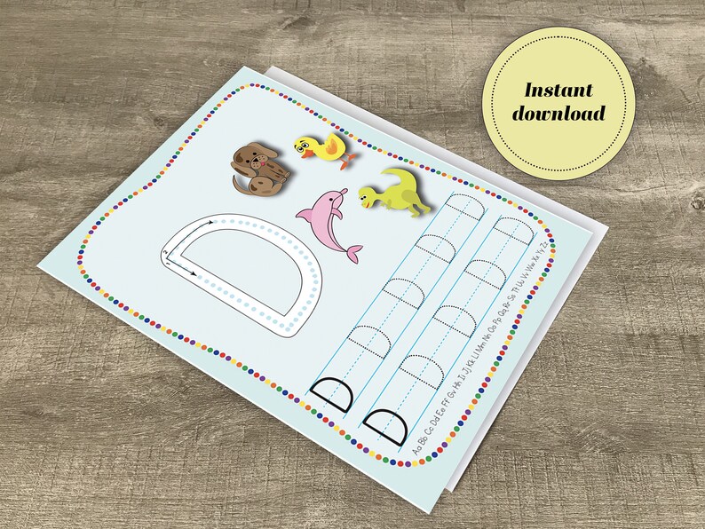 Uppercase Letters Printable Alphabet Tracing Handwriting Worksheets Pdf ...