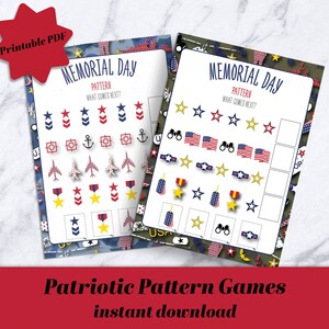 Memorial Day Activity Pack Kids Games Printable I Spy, Word Search ...