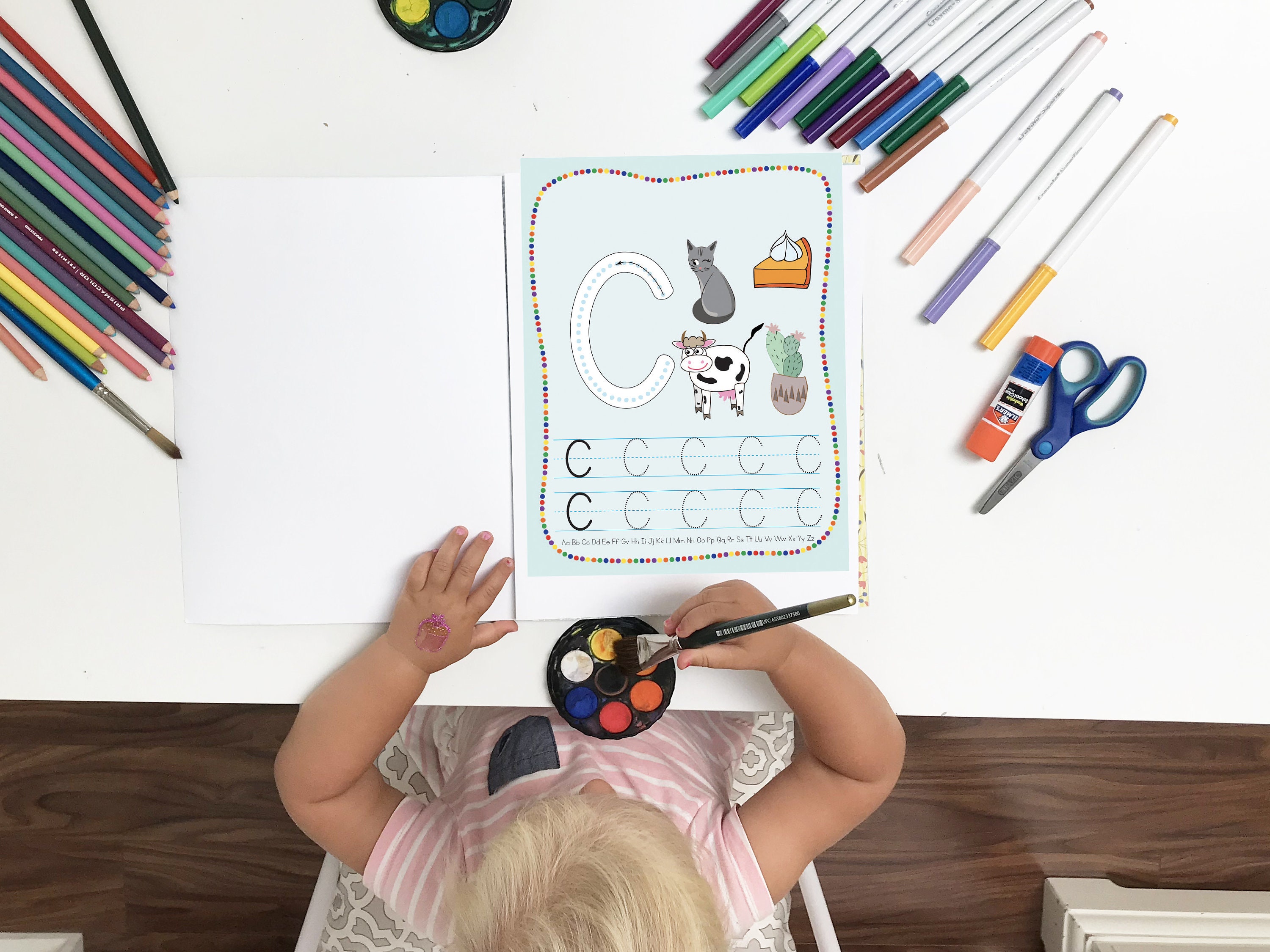 Uppercase Letters Printable Alphabet Tracing Handwriting Worksheets Pdf ...