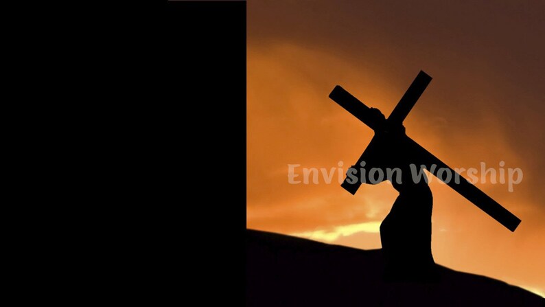 Good Friday Jesus Carrying the Cross Powerpoint Widescreen Size - Etsy