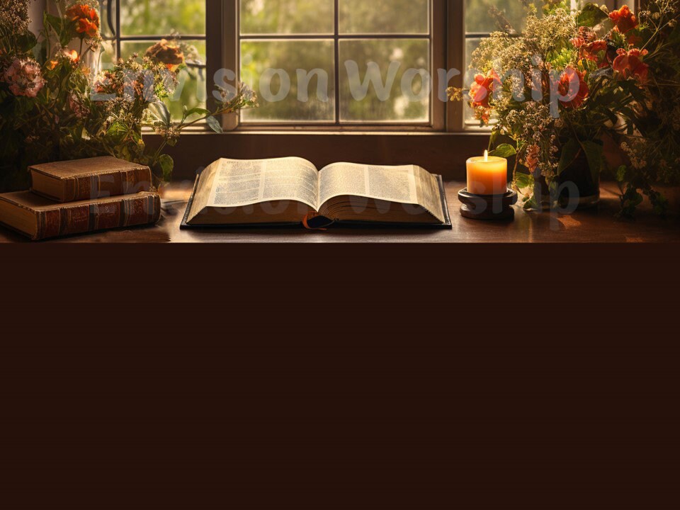 Autumn Open Bible Verse Church Powerpoint Presentation Standard Size - Etsy