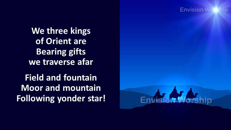 We Three Kings Epiphany Church Slides With Lyrics Widescreen Version ...