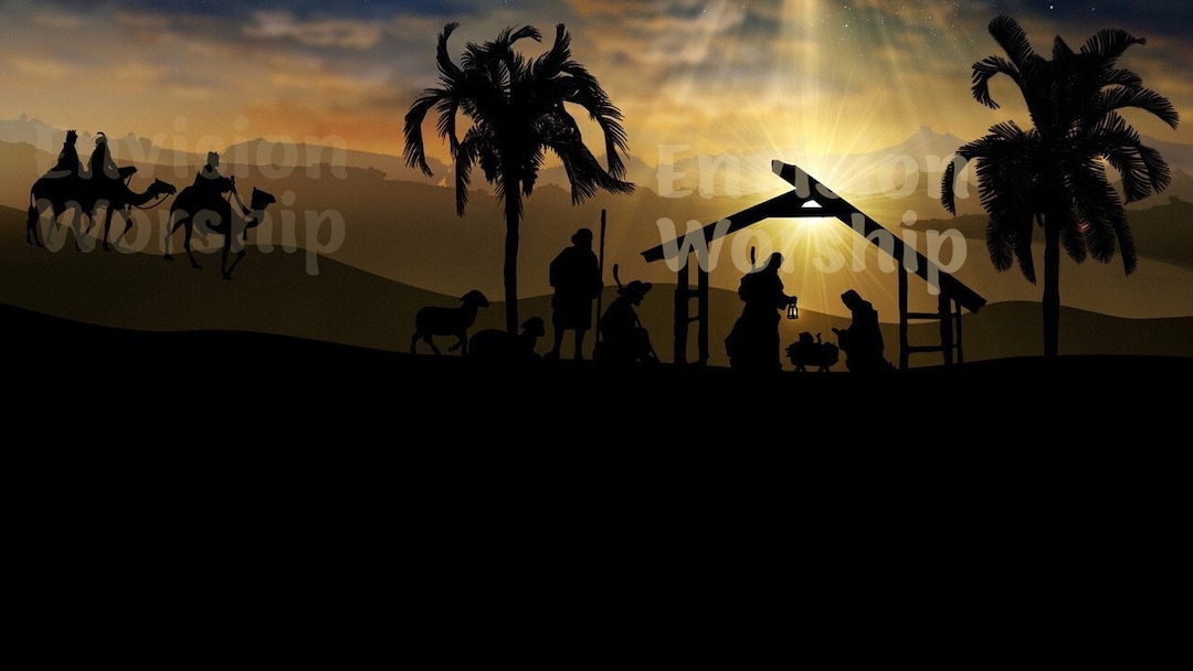 Nativity Powerpoint With Shepherds & 3 Kings Widescreen Presentation - Etsy