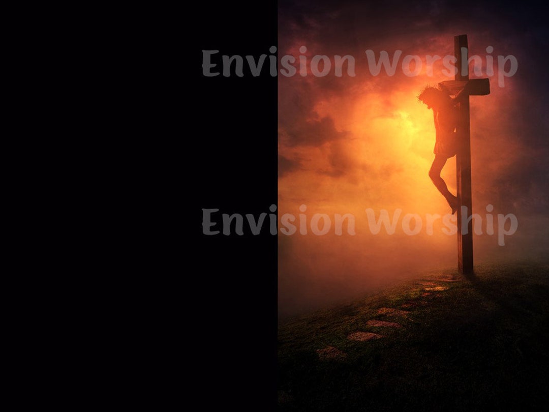 Good Friday Crucifix Standard Size Powerpoint - Christ on the Cross - Etsy