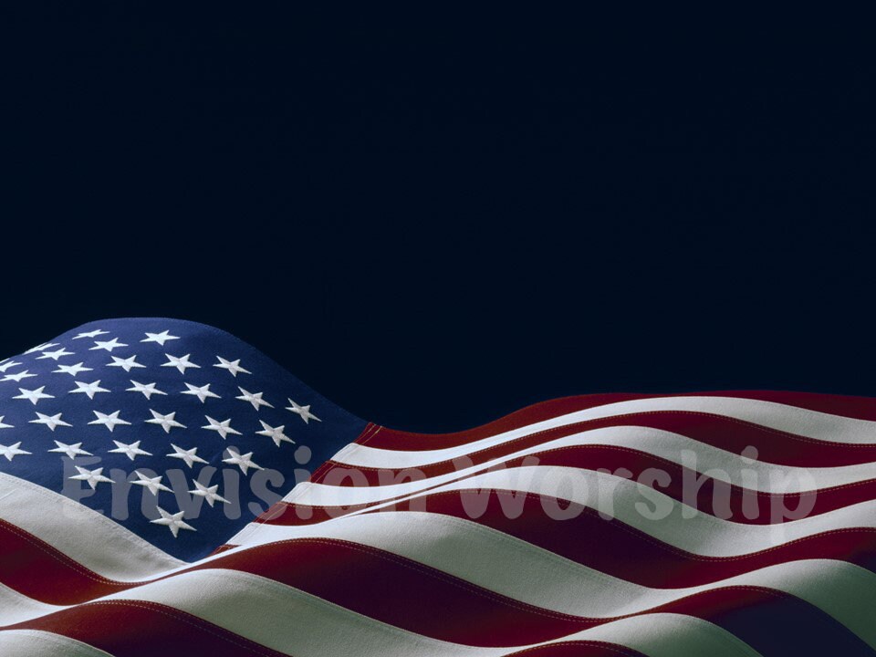 Stars and Stripes USA Flag Church Powerpoint Presentation Standard Size ...