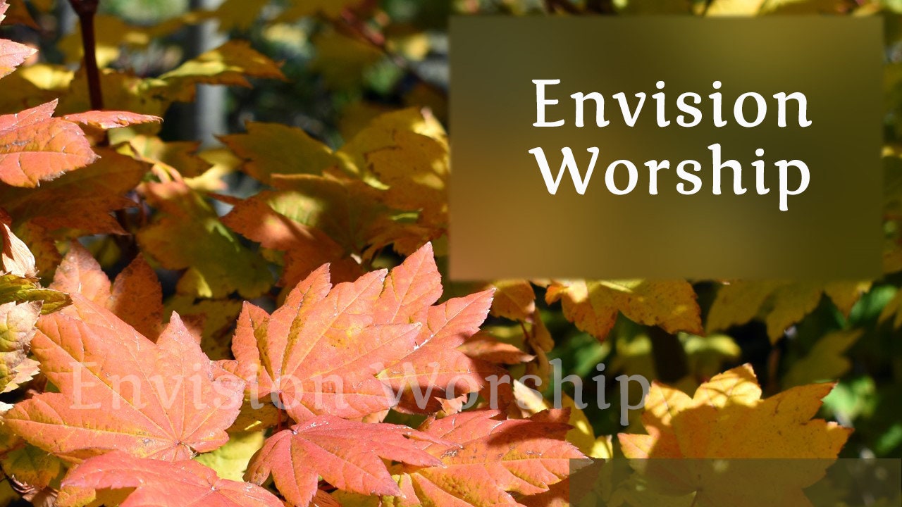 Autumn Fall Leaves Church Powerpoint - Widescreen Size - Etsy