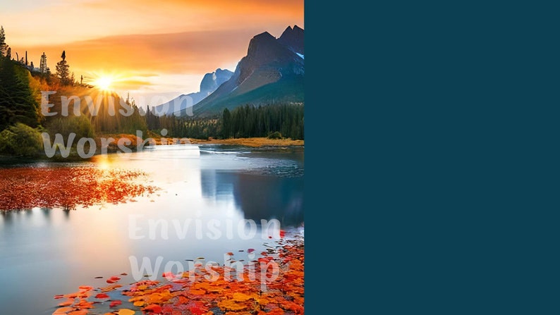 Autumn Fall Leaves Church Powerpoint - Widescreen Size - Etsy