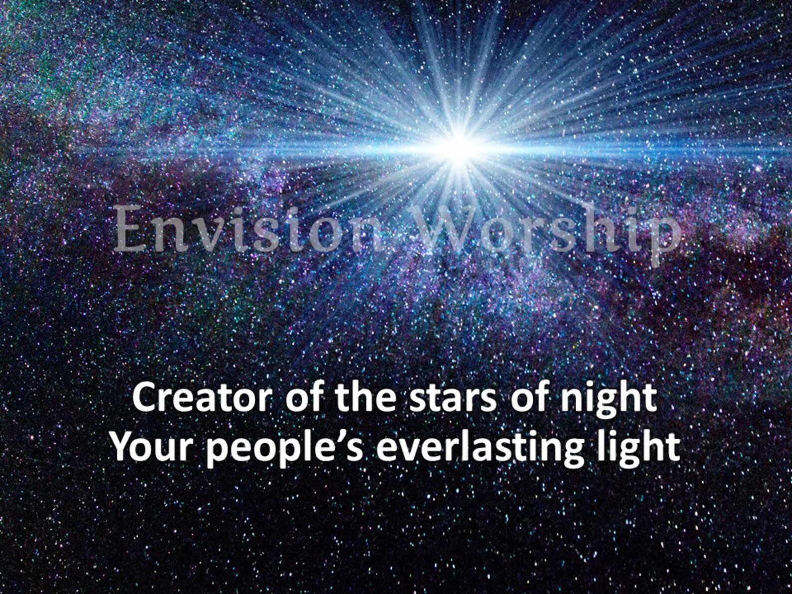 Creator of the Stars at Night Powerpoint With Lyrics - Standard Size - Etsy