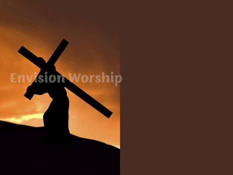 Good Friday Jesus Carrying the Cross Powerpoint - Standard Size - Etsy