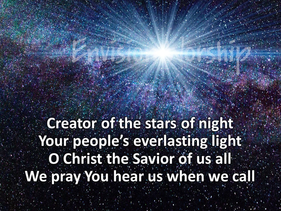 Creator of the Stars at Night Powerpoint With Lyrics - Etsy