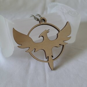 Phoenix Keychain Wooden Phoenix Keychain Phoenix Backpack - Etsy