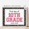 First Day of Junior Year Printable Sign - High School Junior Sign - 1st ...