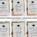 Graduation Party Table Signs Bundle INSTANT DOWNLOAD Printable - Etsy
