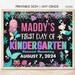 Mermaid Unicorn First Day of School Sign, First of Kindergarten ANY ...