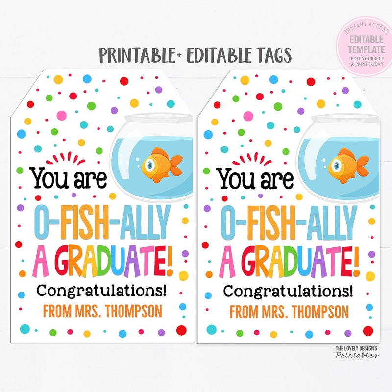 O Fishally Graduated - Etsy