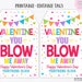 You Blow Me Away Valentine Gift Tag Balloon Valentine Tags Bubbles, Gum ...