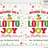 Valentine's Day Lotto Gift Tags, Wishing You a Lotto Love Valentine ...