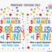 Summer Bubbles of Fun Tags End of School Tag Bubble Favor Tag Classmate ...