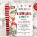 Editable Elf Christmas Party Invitation, Cute Elves Kids Party, Elf ...