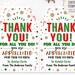 Editable Christmas Gift Tags Thank You for All You Do Holiday Tag ...