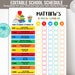 Editable Home School Schedule Homeschool Schedule Daily Routine ...