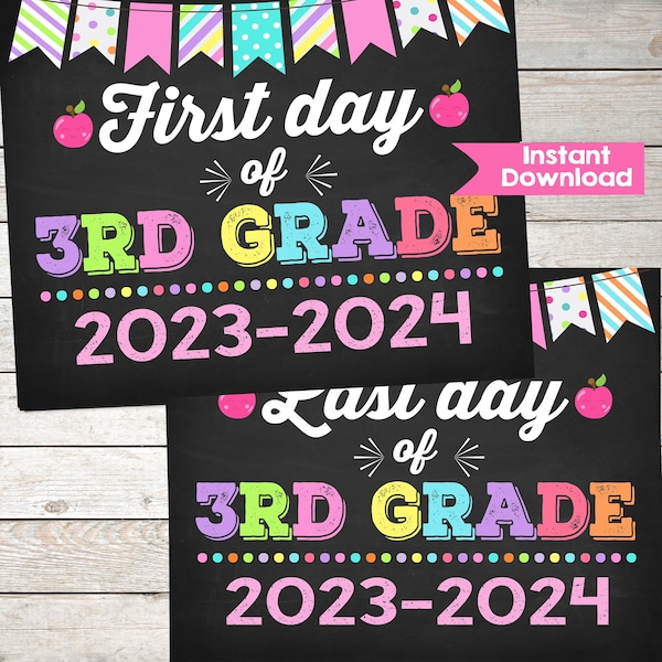 3rd Grade Sign - Etsy