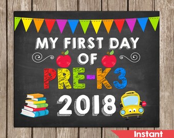 First day of pre k | Etsy