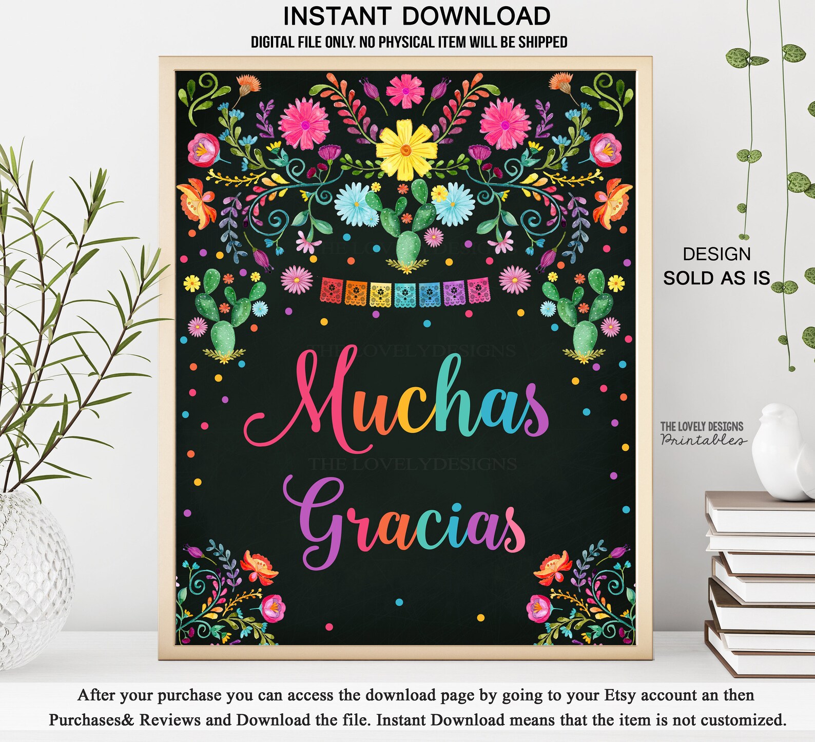 Fiesta Muchas Gracias Sign Fiesta Birthday Chalkboard Sign - Etsy