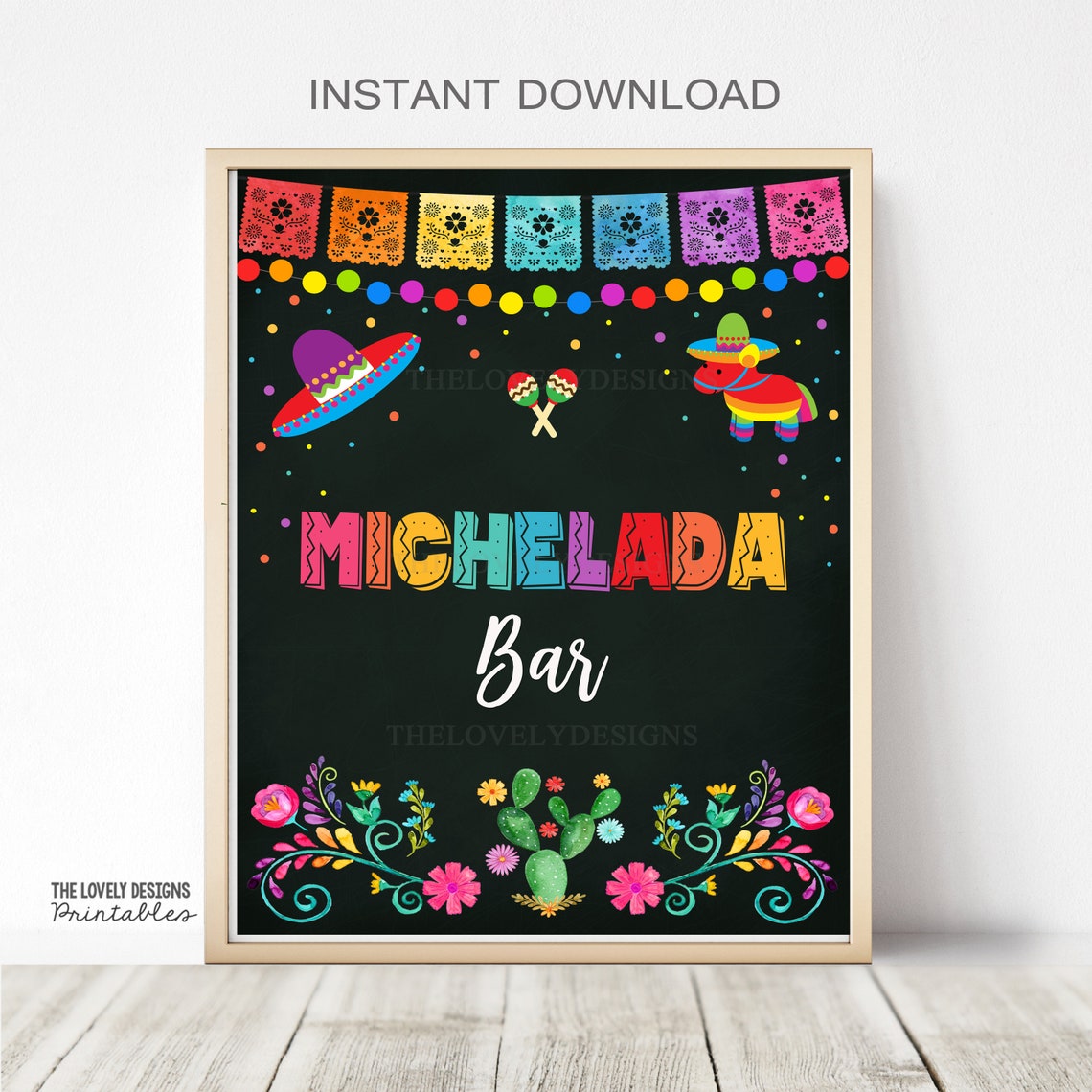 Fiesta Michelada Bar Sign Fiesta Piñata Birthday Party Sign - Etsy