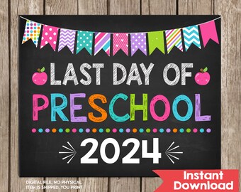 Mermaid Last Day of 2 Year Old Preschool Sign Instant Download Girl ...