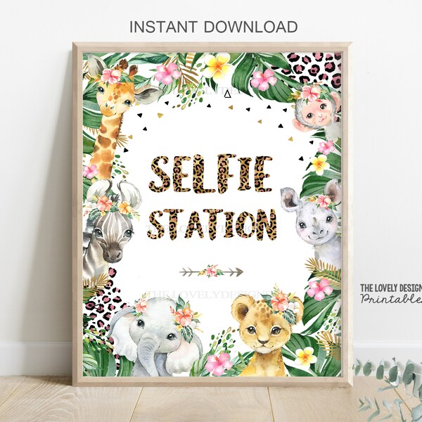 Jungle Photo Booth Printable - Etsy