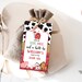 Editable Farm Gift Tag Farm Birthday Party Farm Bandana Red Animals ...