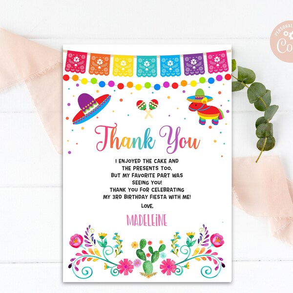 Fiesta Thank You - Etsy