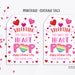 Editable Pop It Valentine's Day Tag You Make My Heart Pop Tag Valentine ...