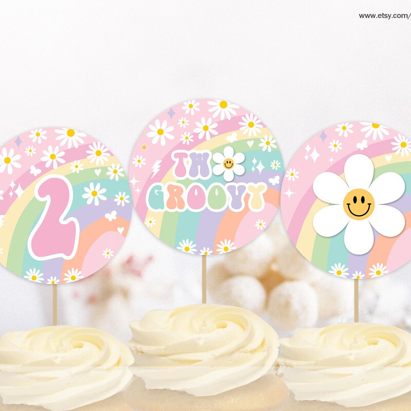 Groovy Cupcakes - Etsy