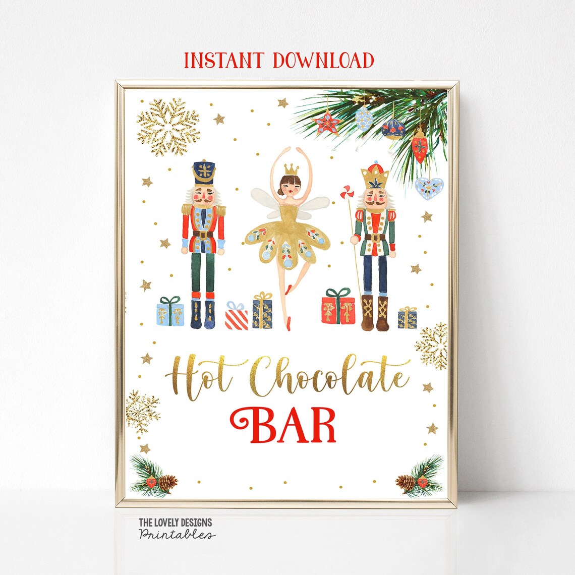 Hot Chocolate Bar Sign Nutcracker Birthday Party Decor Sugar - Etsy