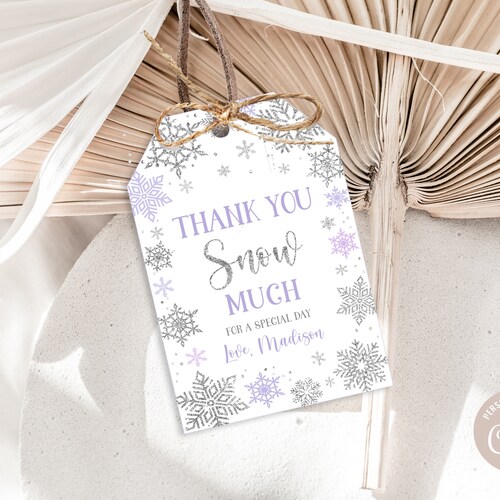 EDITABLE Winter Favor Tag Winter Snow Much Gift Tag Winter - Etsy