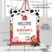 Editable Farm Welcome Sign Farm Birthday Party Sign Farm Bandana Red ...