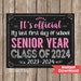 Girl Last Day of 5th Grade Sign, Last Day of Fifth Chalkboard Sign ...