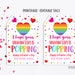 Editable Valentine Pop It Favor Tag Poppin' Valentine's Day Favor Tags ...