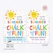 Chalk Full of Fun Tags Summer Gift End of School Year Favor Classroom ...