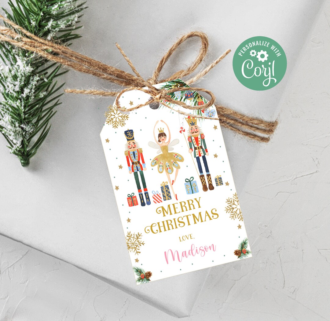 EDITABLE Nutcracker Favor Tags Nutcracker Thank You Tags Sugar Plum ...