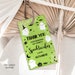 EDITABLE Halloween Gift Tag Halloween Green Ghost Birthday Favor Tags ...