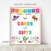 Fiesta Cards and Gifts Sign Piñata Fiesta Girl Birthday Party Sign ...
