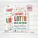 Christmas Lottery Gift Tag Printable Thanks a Lotto for All - Etsy
