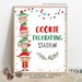 Elf Cookie Decorating Station Sign Cute Elves Sign Kids Party Elf ...