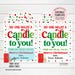 Christmas Candle Gift Tags, No One Holds a Candle to You Tag, Holiday ...