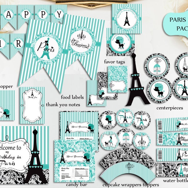 Paris Birthday Party - Etsy