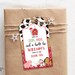 EDITABLE Farm Gift Tag Farm Birthday Party Farm Animals Barnyard Favor ...